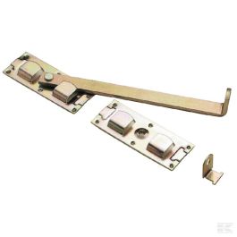 Kick over gate latch