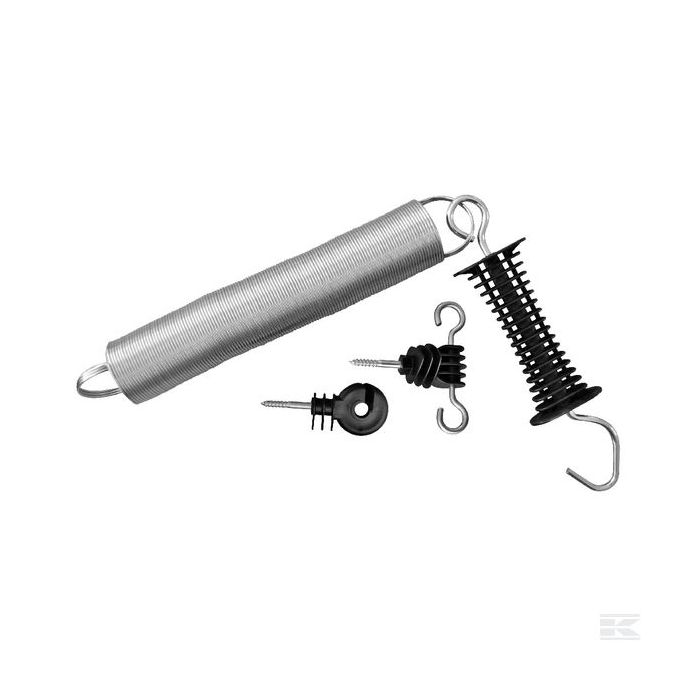 Complete gate handle set black