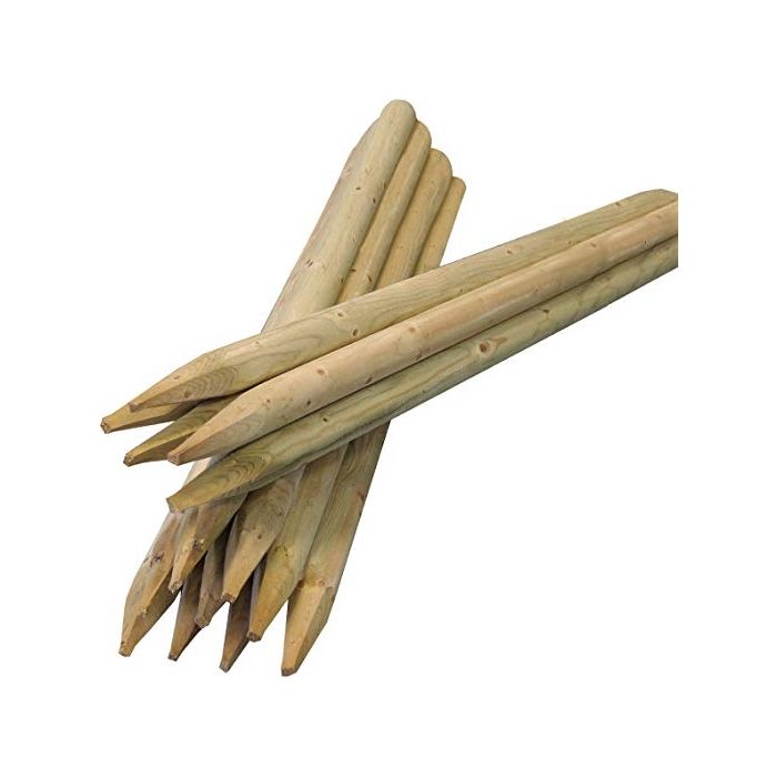 Round Wooden Fence Posts 75-100mm 1.80m UC4